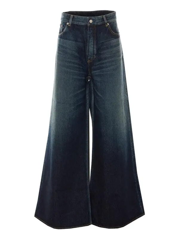 Alaïa Wide Leg Jeans - Blue