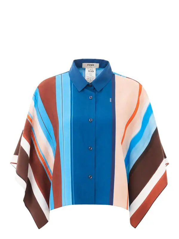 Fendi Striped Cotton Shirt - Multicolor