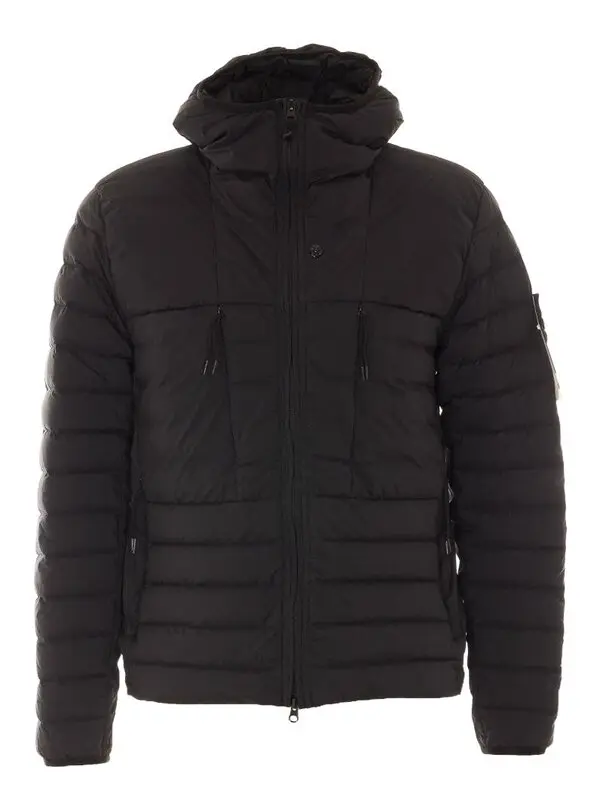 Stone Island Seamless Tunnel Nylon Down Jacket - Black
