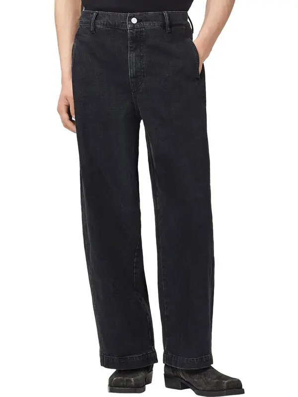 ALLSAINTS Raafi Barrel Leg Denim Jeans - Black