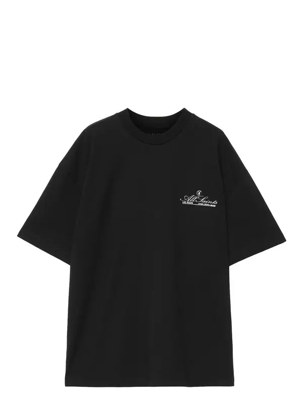 ALLSAINTS Skullcup Las Vegas Oversized Soccer T-shirt - Black