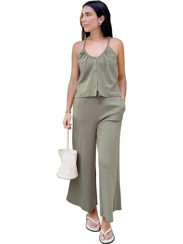 Splendid Sandwash Wide Leg Pants - Lead