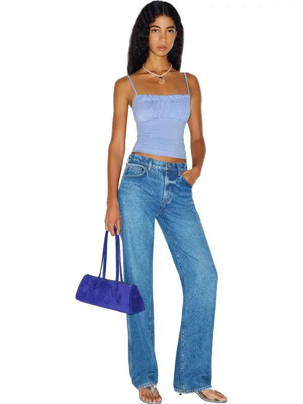 REFORMATION Neela Knit Top - Blue