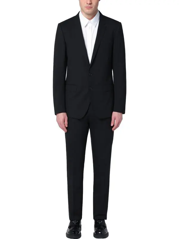 Dolce & Gabbana Single-breasted Virgin Wool Suit - Black