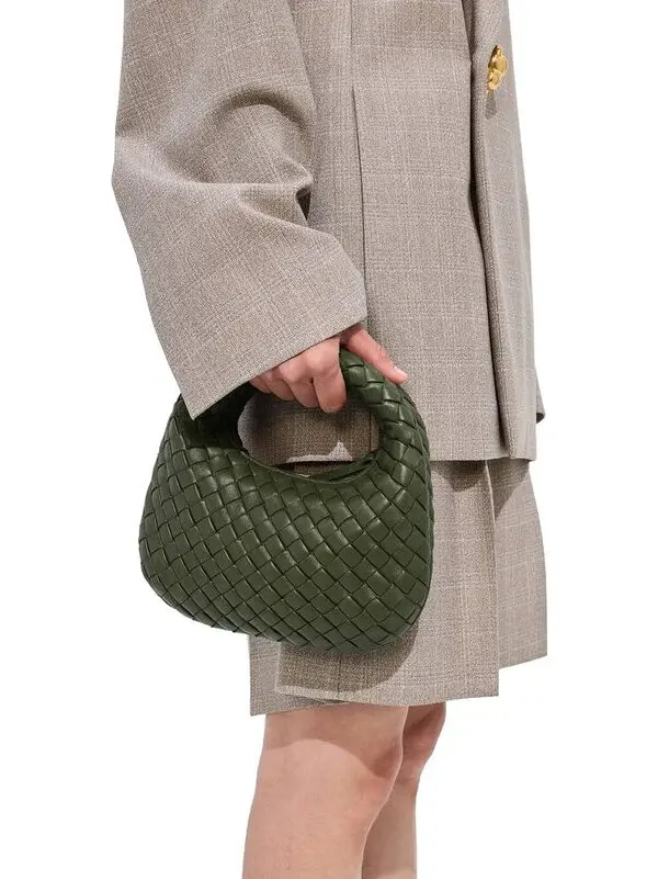 Bottega Veneta Baby Veneta - Green Tweed