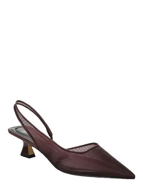 Franco Sarto Devin Slingback Half D'orsay Kitten Heel Pump - Red