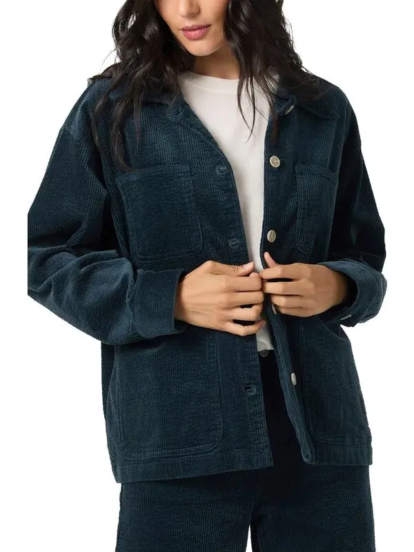O'Neill Langford Corduroy Shacket - Slate