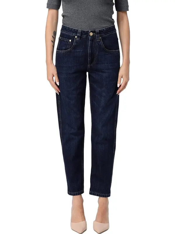 Brunello Cucinelli High-waisted Straight-leg Cropped Jeans - Blue