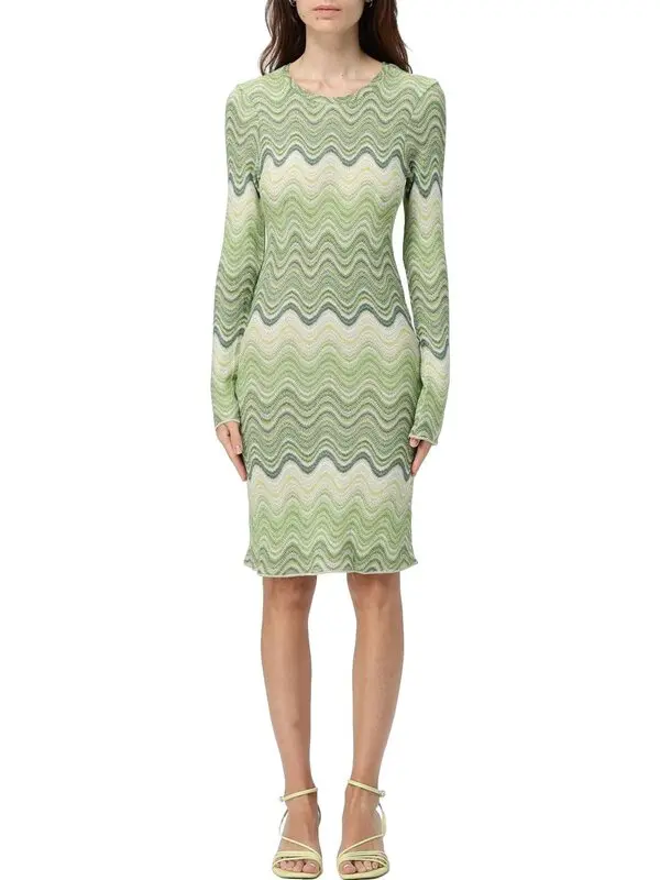 MC2 SAINT BARTH Abstract Wave Knit Mini Dress - Multicolor