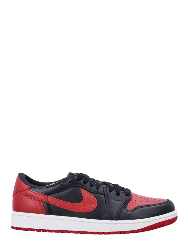 Nike Jordan 1 Retro Low Smooth Leather Trainers - Red