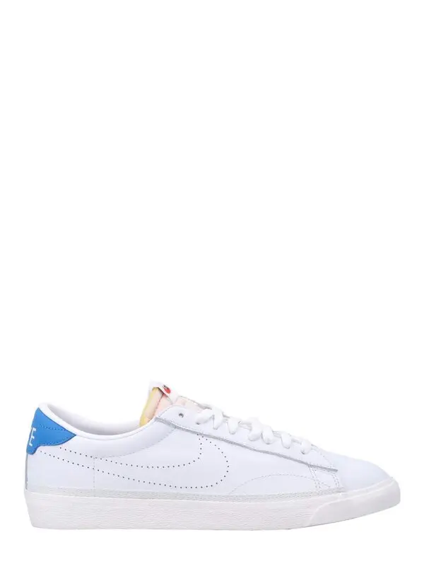 Nike Classic Ac Smooth Leather Trainers With Perforated Swoosh - White 1