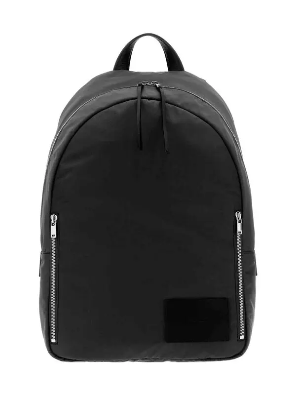 JIL SANDER Nylon Backpack With Applied Logo - Black