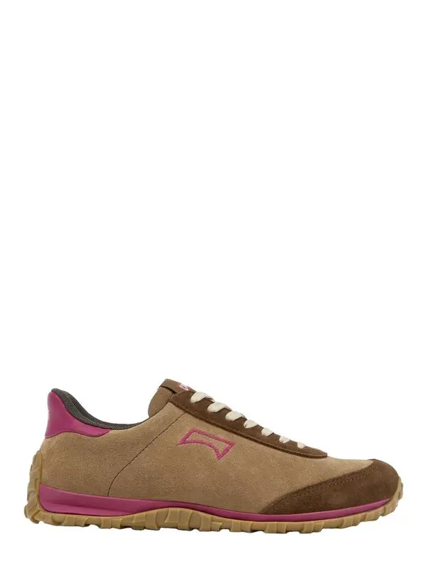 Camper Two-tone Drift Walk Suede Trainers With Vibram Sole - Brown