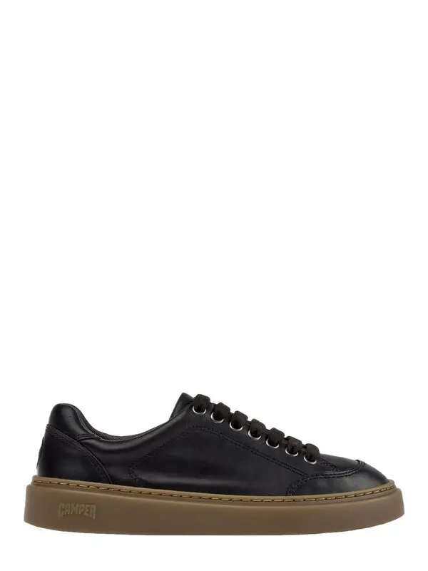 Camper Runner Twentyfive Sustainable Leather Low Top Trainers - Black