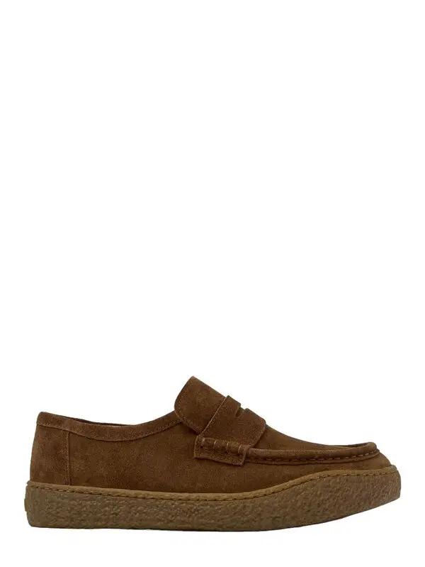 Camper Peu Terreno Suede Loafers With Rubber Sole - Brown