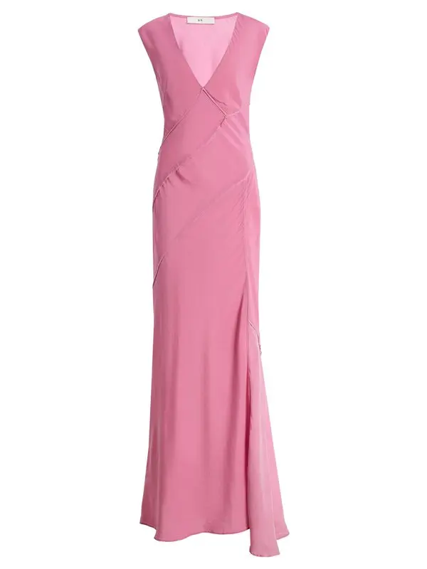 SIR. Elin Crepe De Chine Maxi Dress - Pink