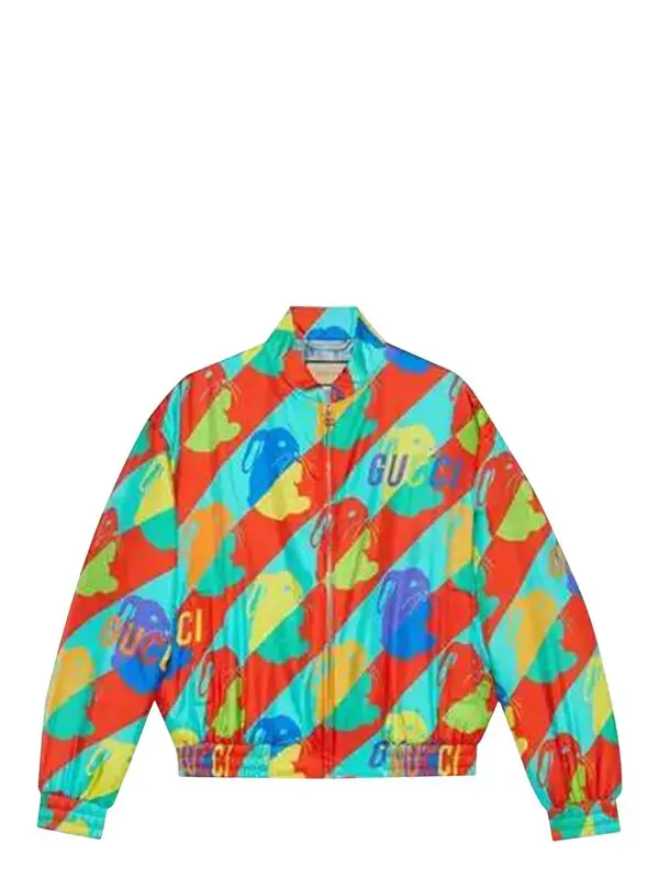 Gucci Bunny Print Zip Jacket - Multicolor