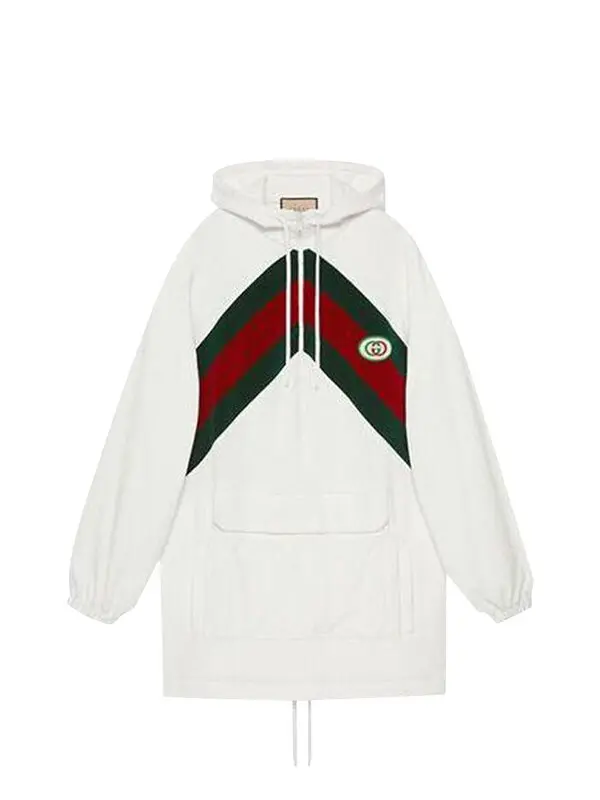 Gucci Chenille Hooded Dress - White