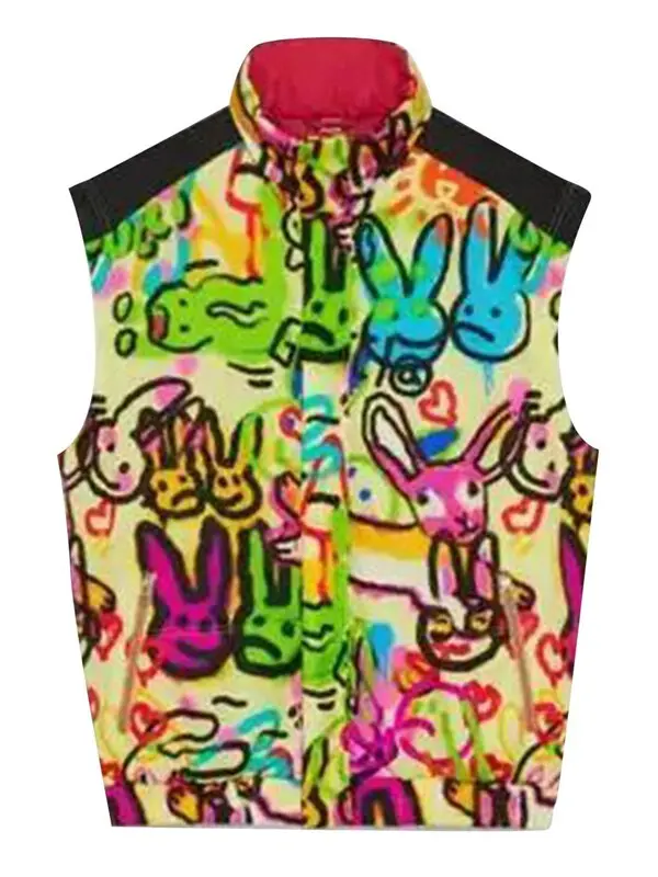 Gucci Bunny Print Sleeveless Gilet - Multicolor