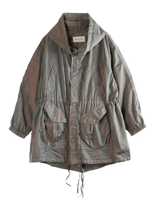Dries Van Noten Changeant Overdye Jacket - Blue