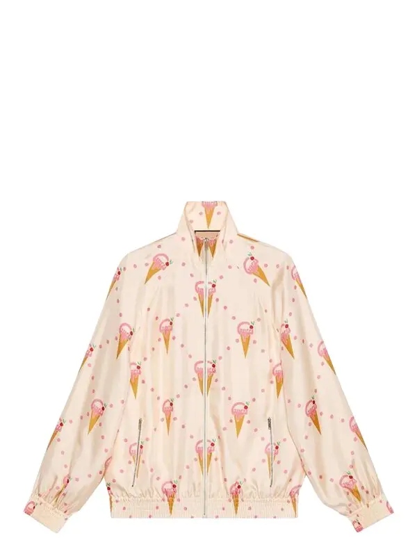 Gucci Ice Cream Print Zip-up Jacket - Pink