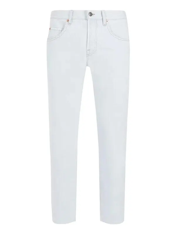 Gucci Cropped Tapered Jeans - Blue