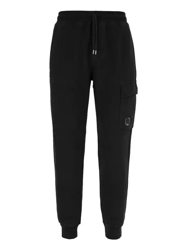 C.P. COMPANY Sport Pants With Logo Badge And Side Pocket - Black