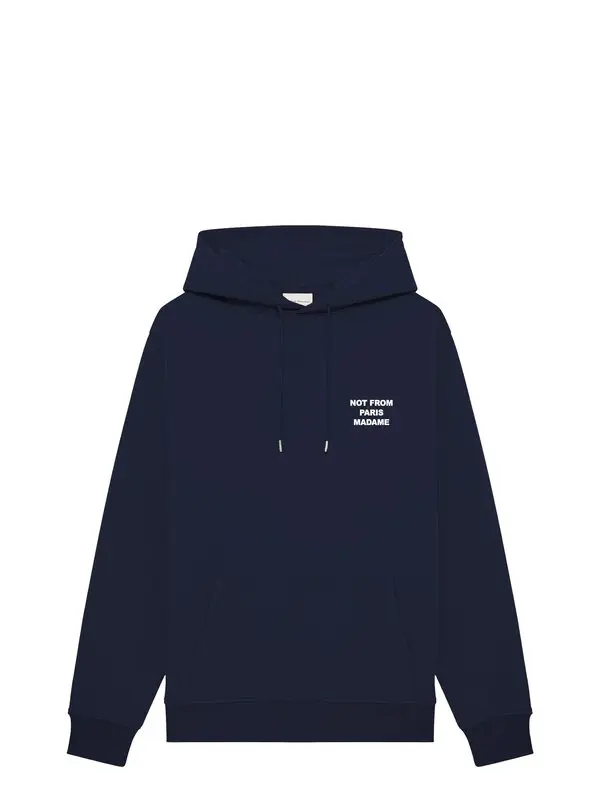 Drole De Monsieur Regular Fit Hooded Sweatshirt - Blu