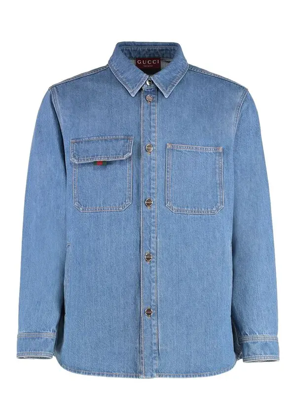 Gucci Washed Certified Cotton Shirt - Denim