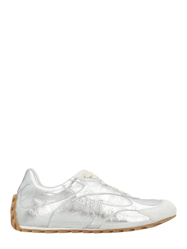 Bottega Veneta Elegant Low-top Lace-up Sneakers - Silver