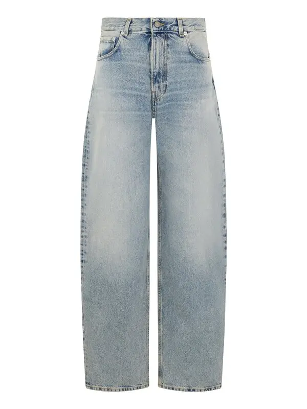 HAIKURE Relaxed Fit Denim Jeans - Light Blue