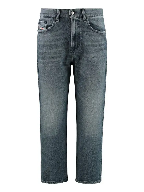 DIESEL® Regular Fit Ripped Jeans - Denim