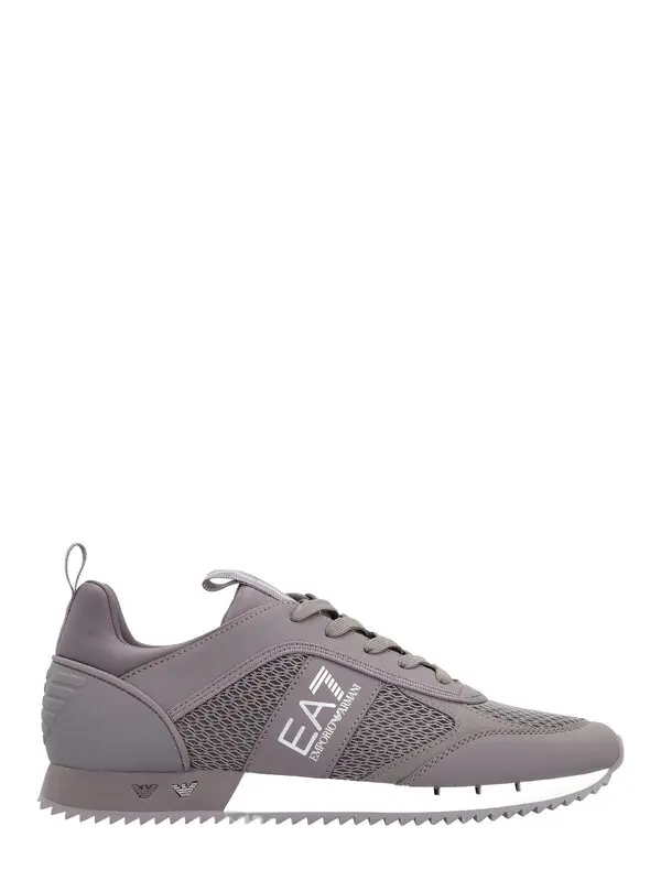 EA7 Low-top Sneakers With Mesh Inserts - Grey