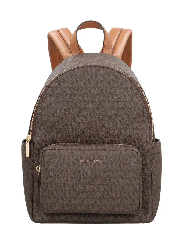 Michael Kors Tanner Medium Signature Logo Backpack - Brown