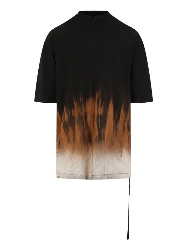 Rick Owens Oversized Printed Cotton-jersey T-shirt - Black