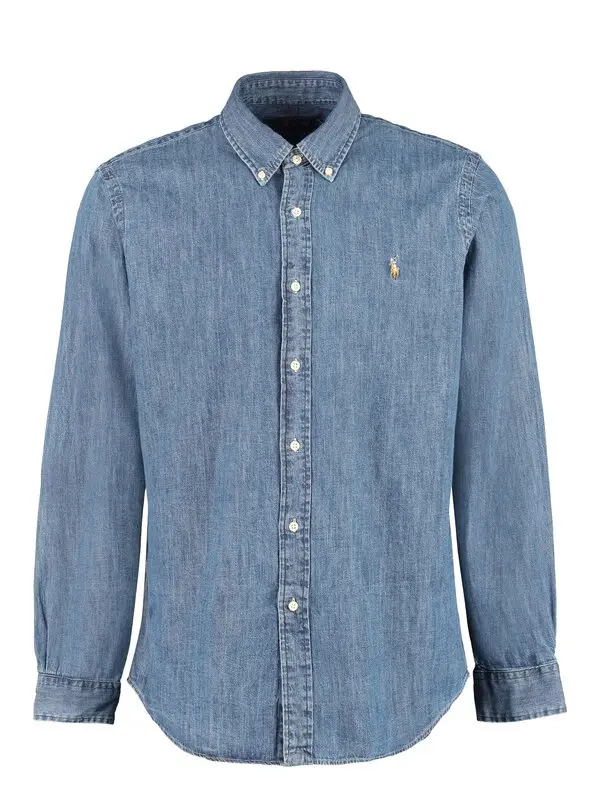 Polo Ralph Lauren Classic Polo Embroidered Shirt - Denim