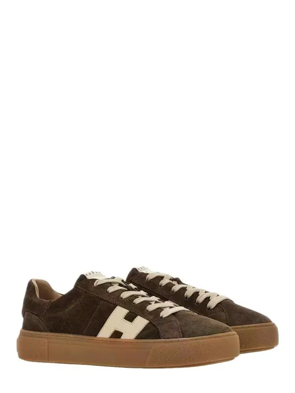 Hogan Crosswind Suede Sneakers - Brown