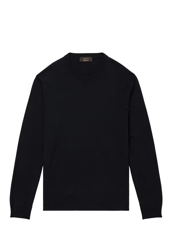 SLOWEAR Flexwool" Slim-fit Sweater - Blue