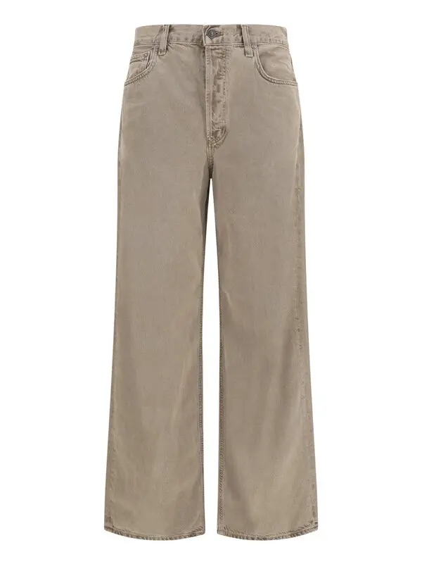 AGOLDE Nanci Silk Pants - Brown
