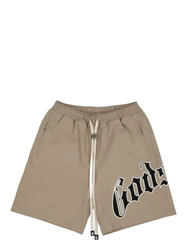GODSPEED Og Logo Nylon Shorts - Sand