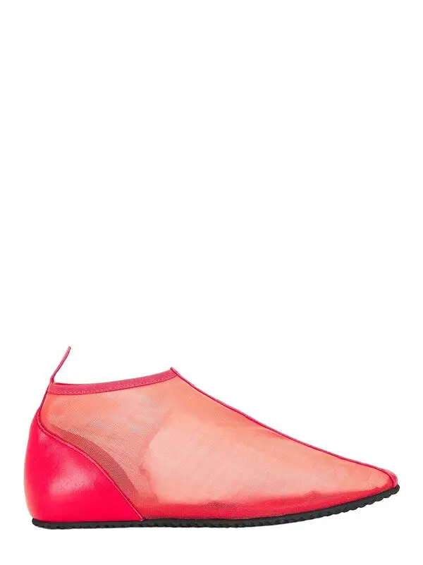 Gimaguas Mesh Bailarina Boot Flat - Red
