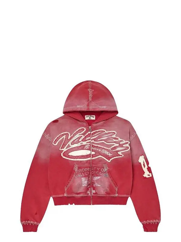 VALE FOREVER Zip Up Hoodie - Burn