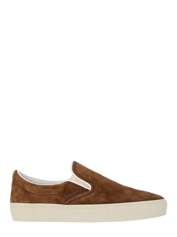 TOM FORD Jude Suede Slip-on Sneakers - Brown