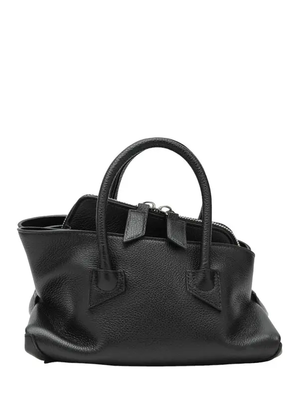 Attico La Passeggiata Mini Bag In Leather - Black