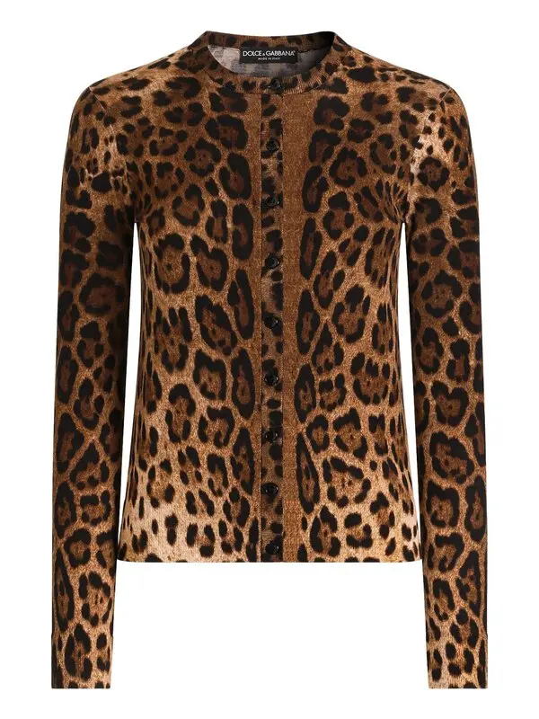 Dolce & Gabbana Leo- Wool Cardigan - Print
