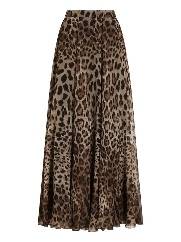Dolce & Gabbana Leo- Chiffon Skirt - Print