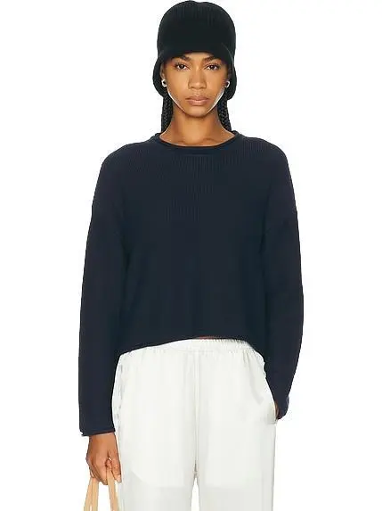 LESET Mae Crewneck Sweater - Midnight