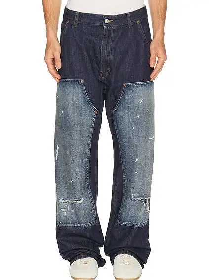 MAISON MARGIELA Distressed Denim Jeans - Blue