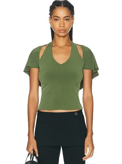 Sandy Liang Bellini Top - Olive