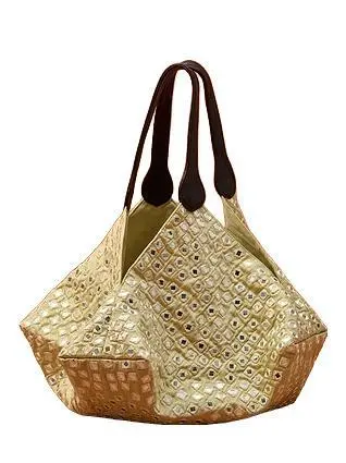 Chan Luu Mirror Lantern Bag - Translucent Green